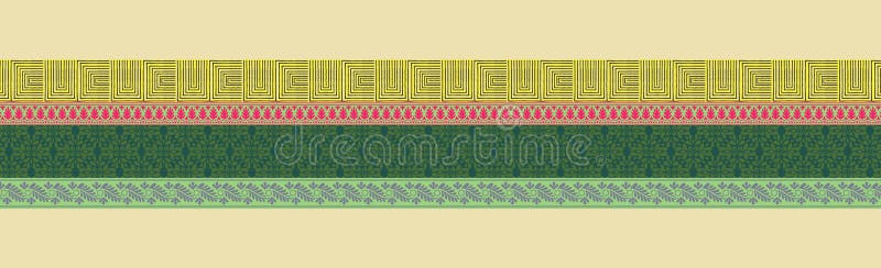 Ethnic Patterns. Geometric Ethnic Indian Pattern. Cross Stitch Border ...