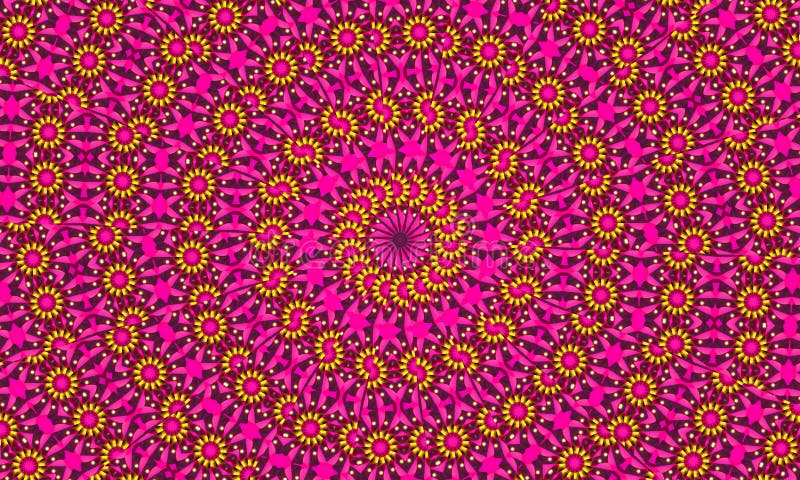 Ethnic Pink Seamless Pattern. Boho Abstract Textile Print. Romantic ...