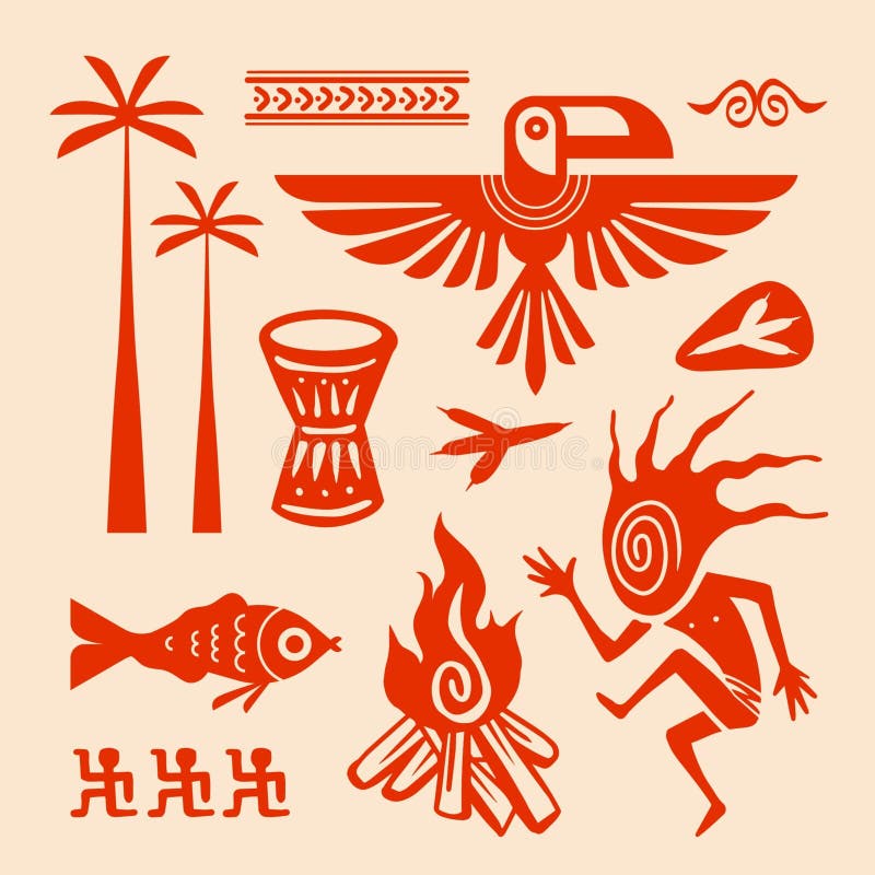 Ethnic Primitive Icon Vector Stock Vector - Illustration of diagram ...