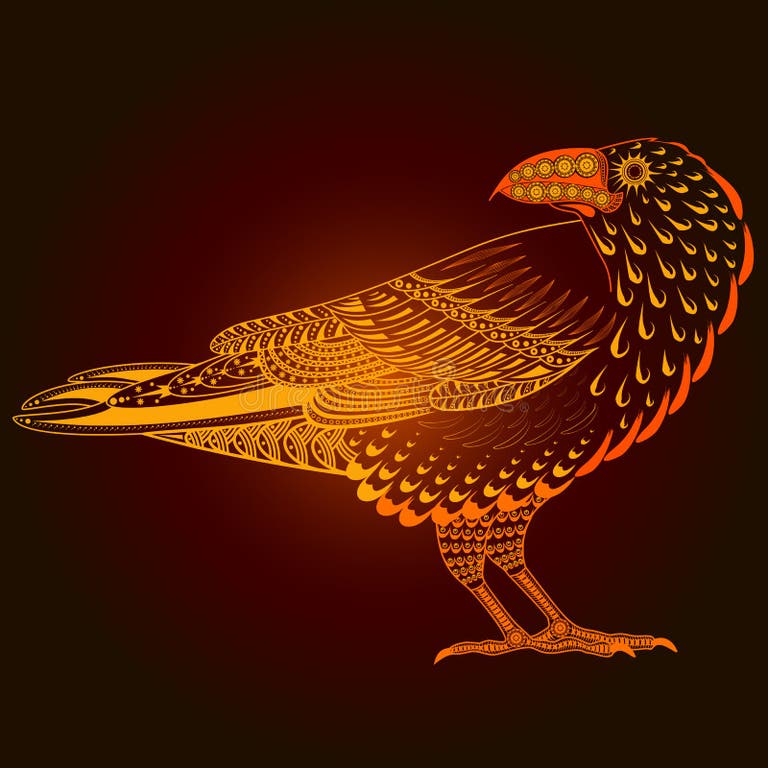 Raven Silhouette Stock Illustrations – 11,903 Raven Silhouette Stock ...