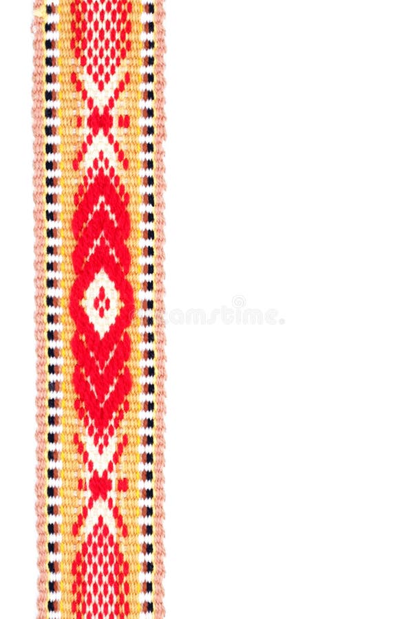 Ethnic ribbon stock photo. Image of exlibris, folk, ribbon - 47858518