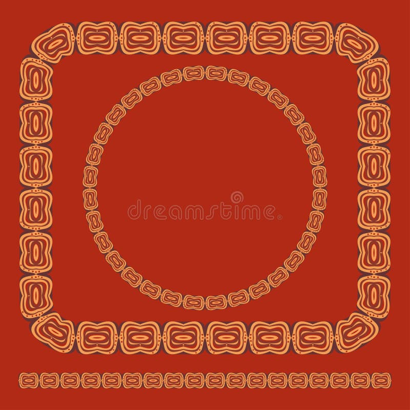 Tribal Rectangular Frame Stock Illustrations – 169 Tribal Rectangular ...