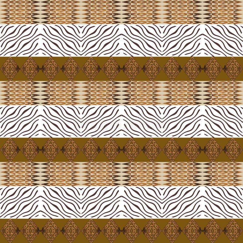 Ethnic Seamless African Pattern Stock Illustration - Illustration of ...
