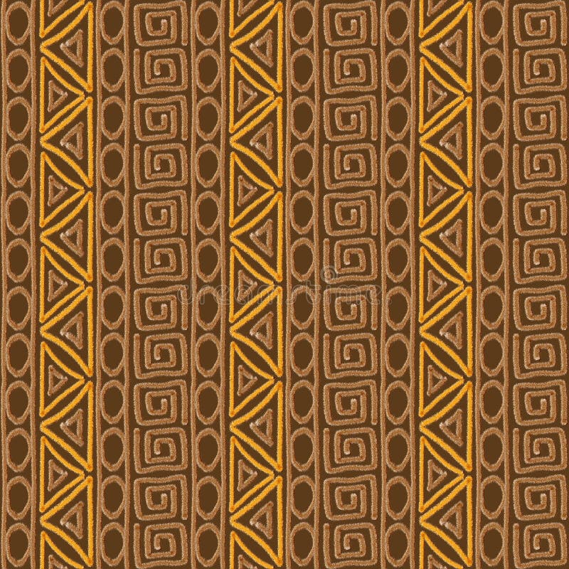 Ethnic Seamless African Pattern Stock Illustration - Illustration of ...