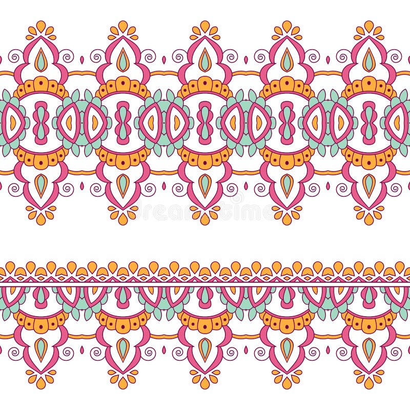 Ethnic seamless border stock vector. Illustration of ethnic - 116306400