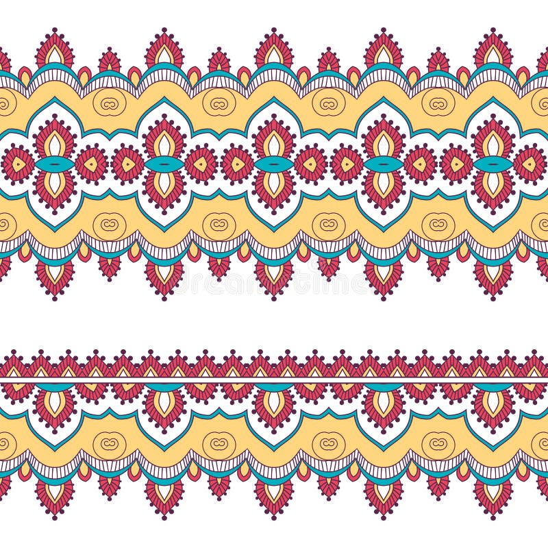 Ethnic seamless border stock vector. Illustration of decoration - 118326461