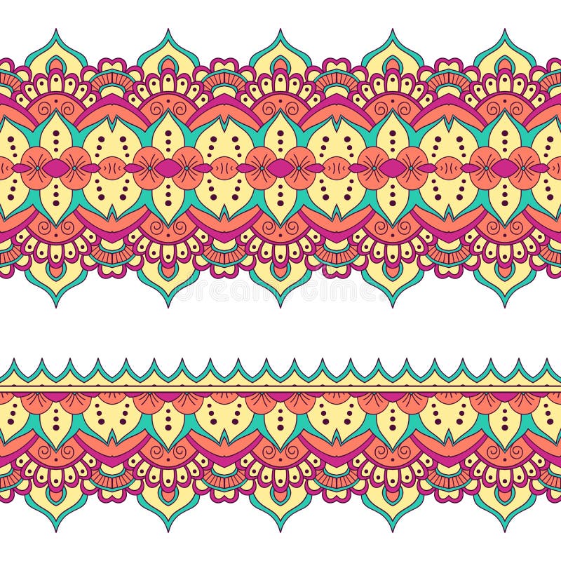 Ethnic seamless border stock vector. Illustration of invitation - 112962917