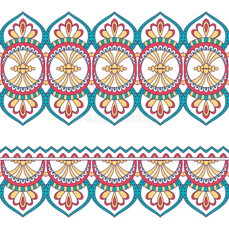 Ethnic seamless border stock vector. Illustration of decorative - 114621240