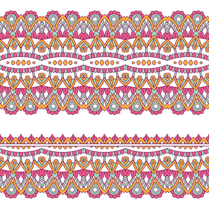 Ethnic seamless border stock vector. Illustration of ethnic - 114748394