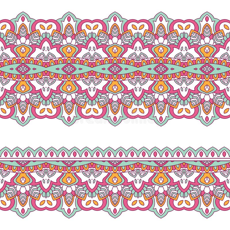 Ethnic seamless border stock vector. Illustration of ethnic - 116891023