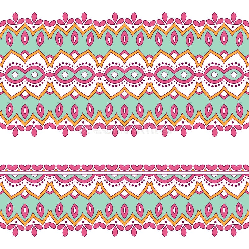 Ethnic seamless border stock vector. Illustration of ethnic - 121659768