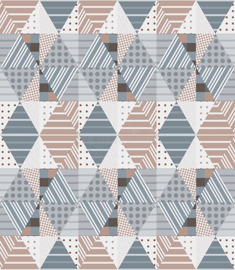 Ethnic Seamless Patchwork Pattern. Geometric Tribal Ornament Stock ...