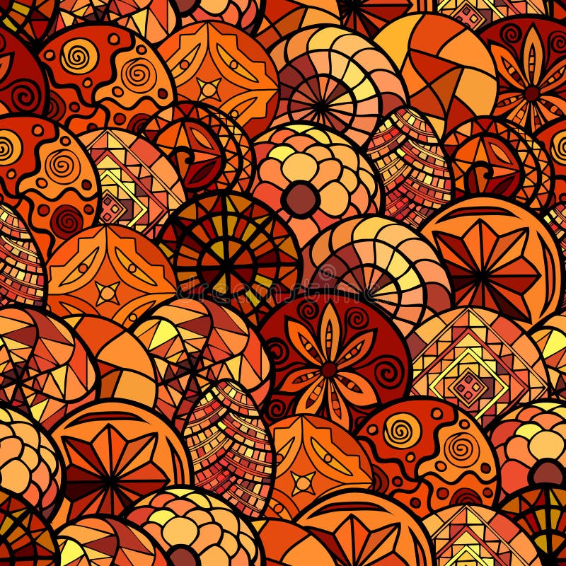 Ethnic seamless pattern stock illustration. Illustration of retro ...