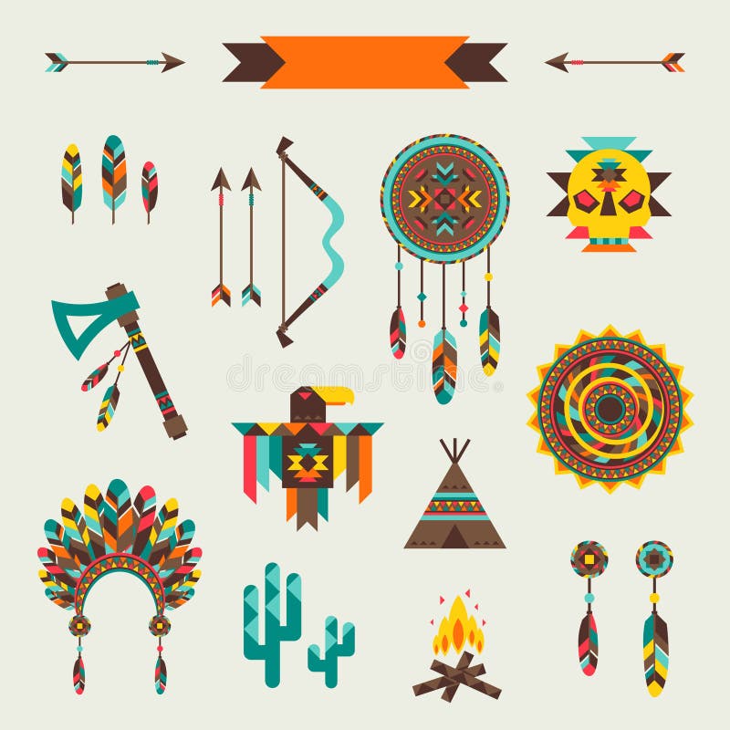 Native tribal designs stock vector. Illustration of graphic - 25471847