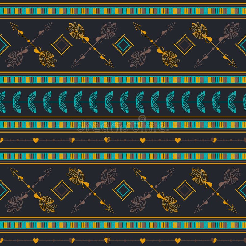 Ethnic seamless pattern stock vector. Illustration of collection - 80393688