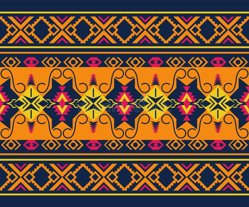Ethnic Seamless Pattern. Tribal Kilim. Aztec, Mexican, Boho, Native ...