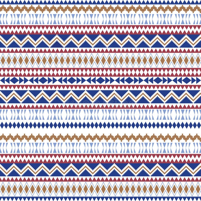 Ethnic Seamless Patterns Aztec Geometric Backgrounds Stylish Navajo