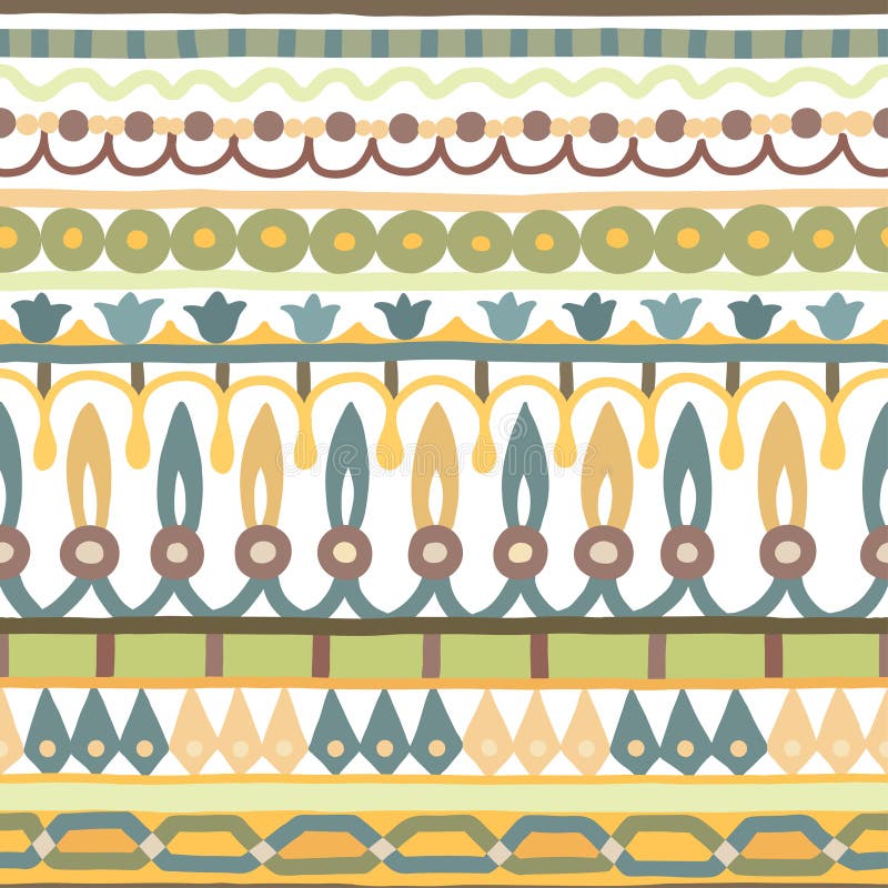 Ethnic Seamless Stripe Pattern. Vector Illustration for Your Cute ...