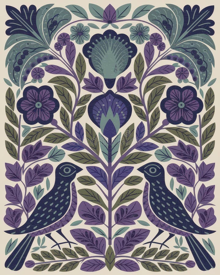 Ethnic Slavic Ornament Folklore Simetric, Folk Pattern Stock ...