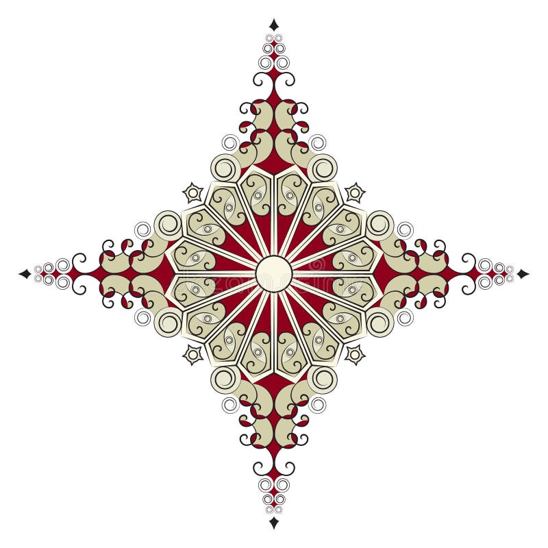 Ethnic star stock vector. Illustration of complex, openwork - 57314021