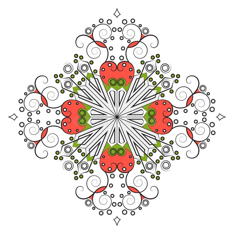 Ethnic star stock vector. Illustration of ethnic, ornament - 57399712