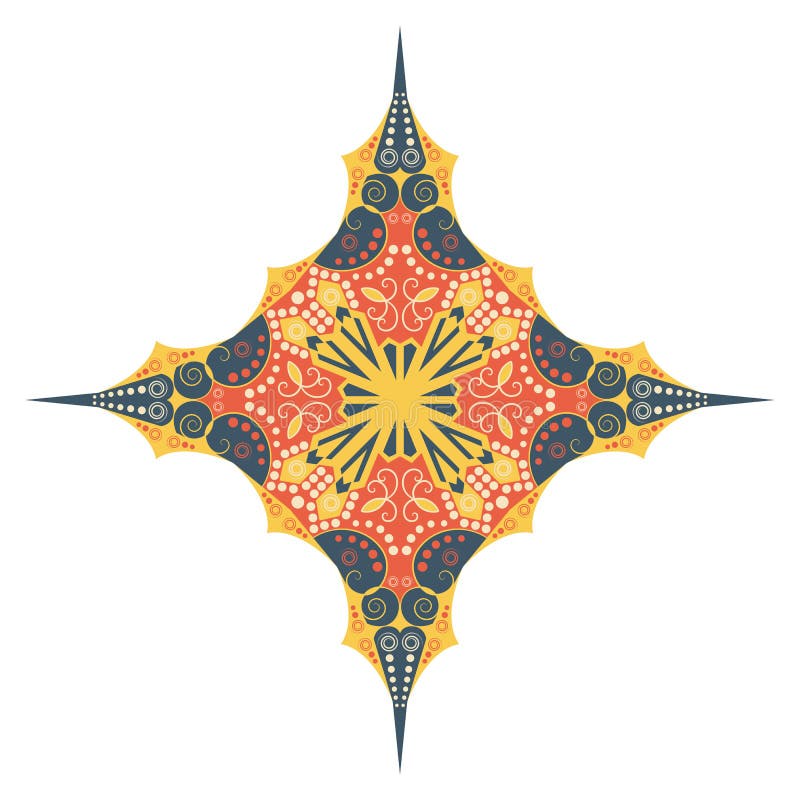 Ethnic star stock vector. Illustration of abstract, arabian - 57400021