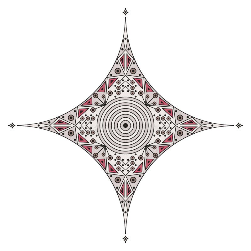 Ethnic star stock vector. Illustration of geometry, arabic - 58936864