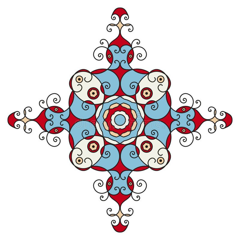 Ethnic star stock vector. Illustration of medieval, ornament - 65454533