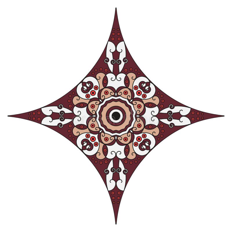 Ethnic star stock vector. Illustration of magic, openwork - 67689978