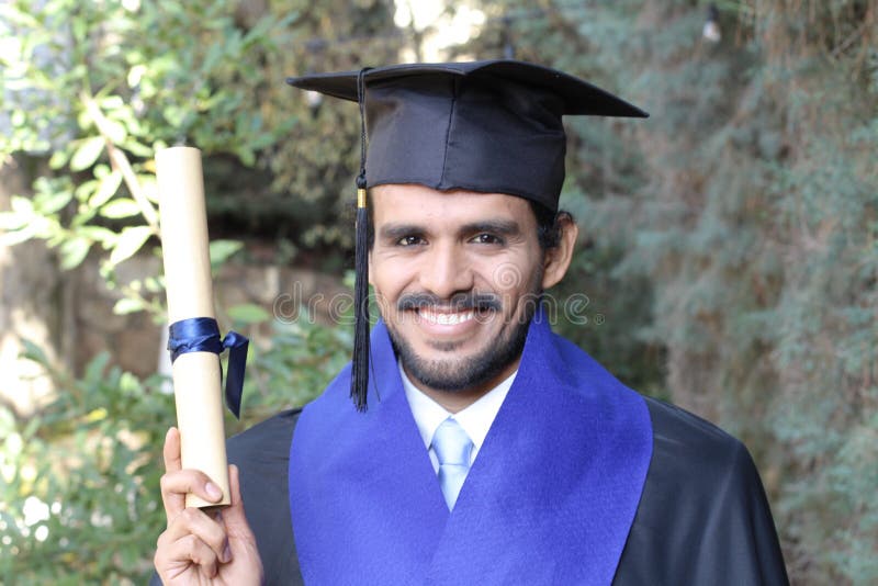 Ethnic Student during His Graduation Day Stock Image - Image of ...