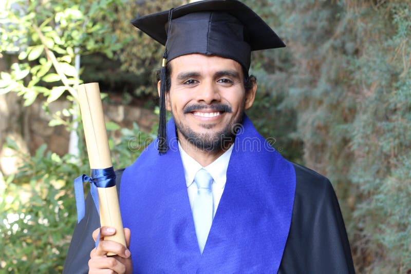 Ethnic Student during His Graduation Day Stock Photo - Image of ...