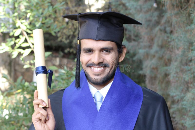 Ethnic Student during His Graduation Stock Photo - Image of diversity ...