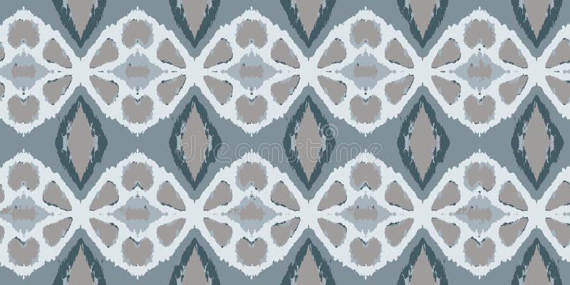 Ethnic Style Carpet Texture. Seamless Textile Ornament. Gray Seamless ...