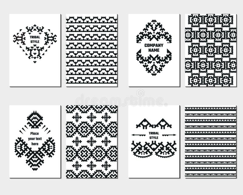 Ethnic Style TEmplate stock vector. Illustration of decoration - 57240916