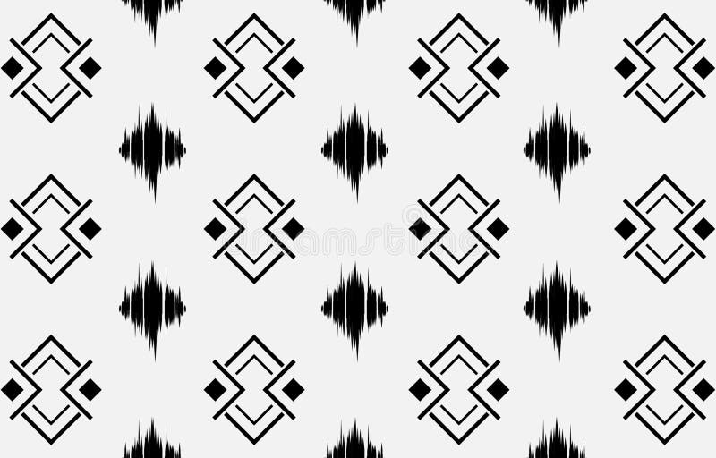 Ethnic Tradition Tribal Aztec Black and White Seamless Pattern Stock ...