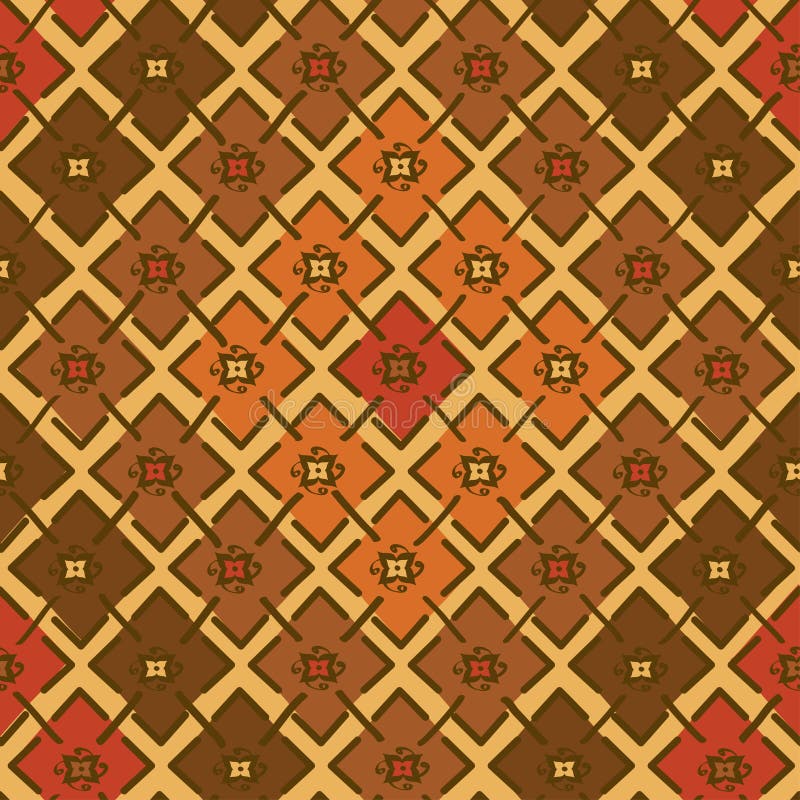 Ethnic Tribal Geometric Seamless Pattern Stock Vector - Illustration of ...