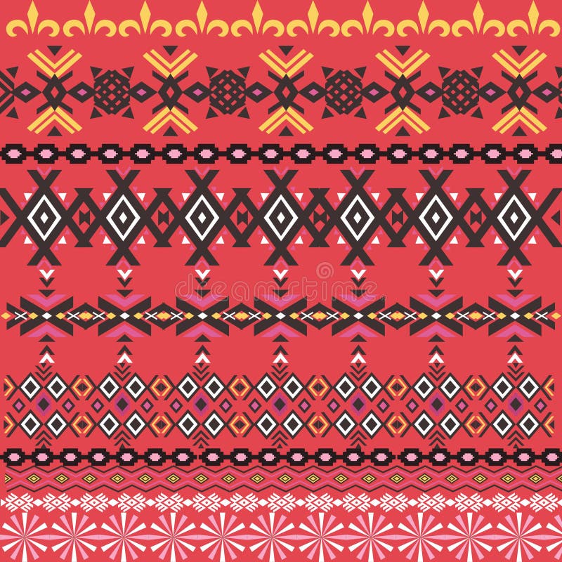 Ethnic Pattern Fabric and Geometric Patterns Background Design Stock ...
