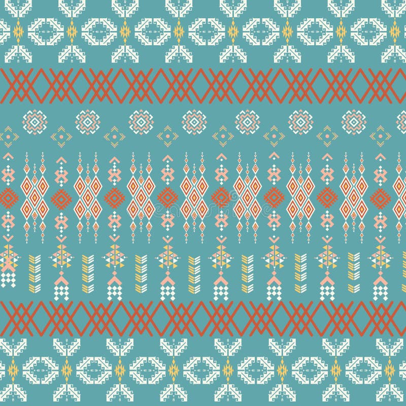 Ethnic Pattern Fabric and Geometric Patterns Background Design Stock ...