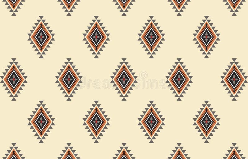 Ethnic Tribal Traditional Aztec Colorful Diamond Pattern Stock Vector ...