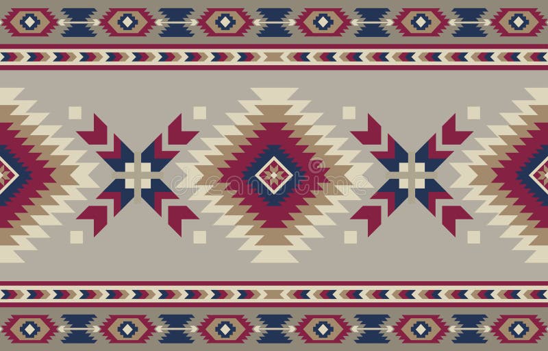 Ethnic Tribal Traditional Aztec Diamond Pattern Stock Vector ...