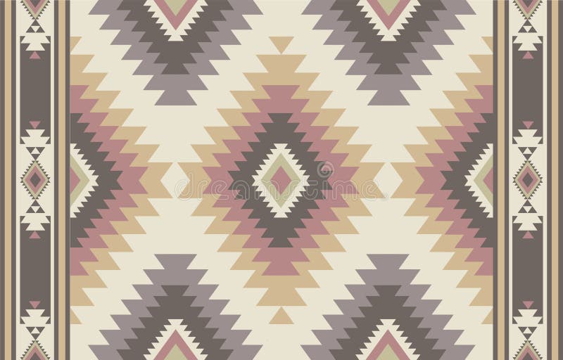 Ethnic Tribal Traditional Colorful Aztec Diamond Pattern Stock ...