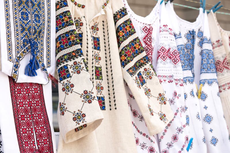 Ethnic Ukrainian Traditional Clothes Vyshyvanka Traditional