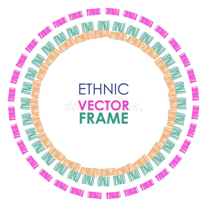 Ethnic vector frame stock vector. Illustration of backdrop - 70608240