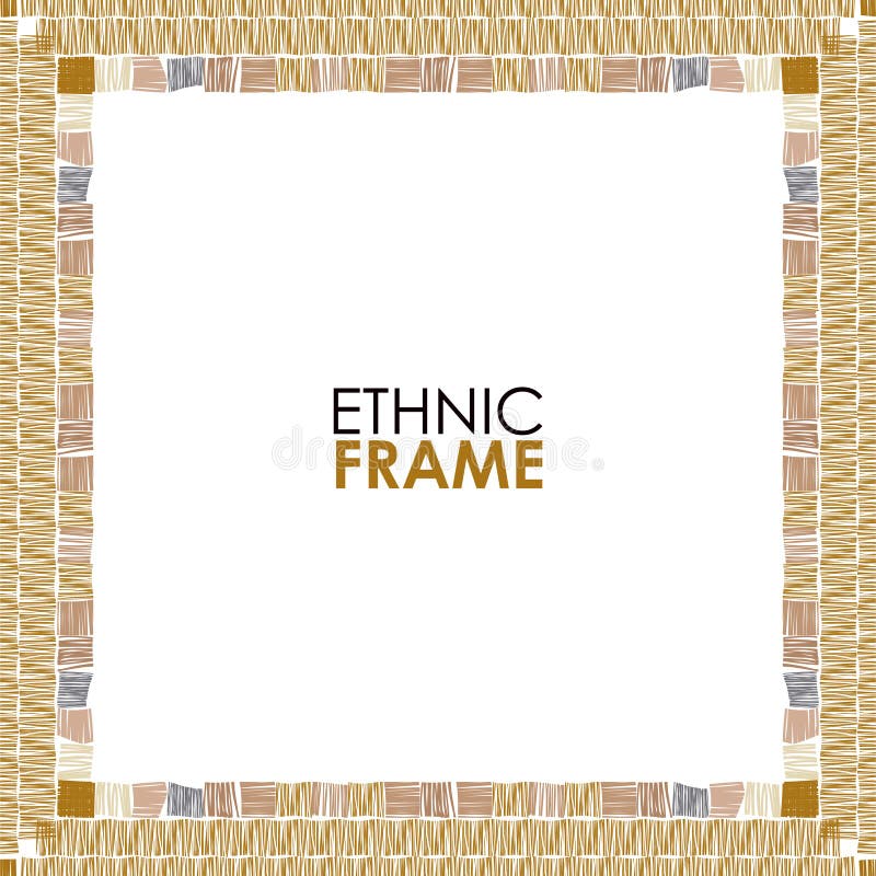 Ethnic vector frame stock vector. Illustration of ethnic - 81385412