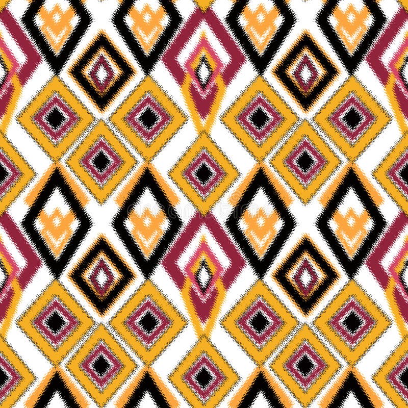 Ethno Abstract Seamless Tribal Pattern with Folk Elements Stock ...