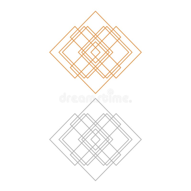 Luxury Ethno Design Blocks Isolated on White Stock Vector ...