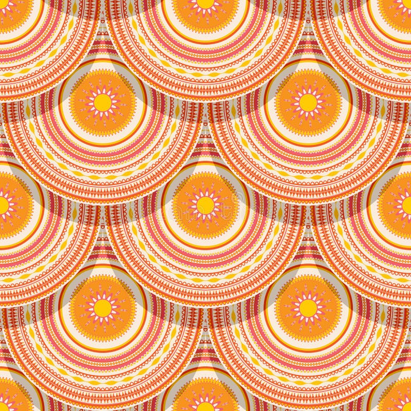 Ethno pattern stock vector. Illustration of design, scale - 101765752