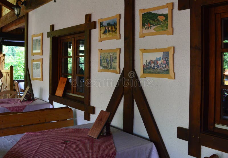 Ethno Restaurant by the Lake Editorial Photography - Image of color ...