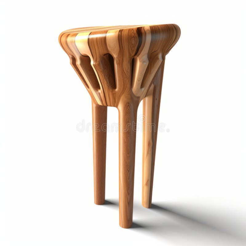 Art-inspired Wood Stool Wall Sconce: Realistic, Romanesque, and ...