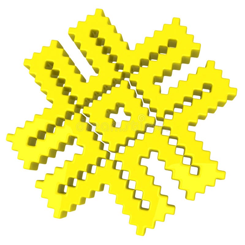 Ethnographic Design Element, 3d Stock Illustration - Illustration of ...